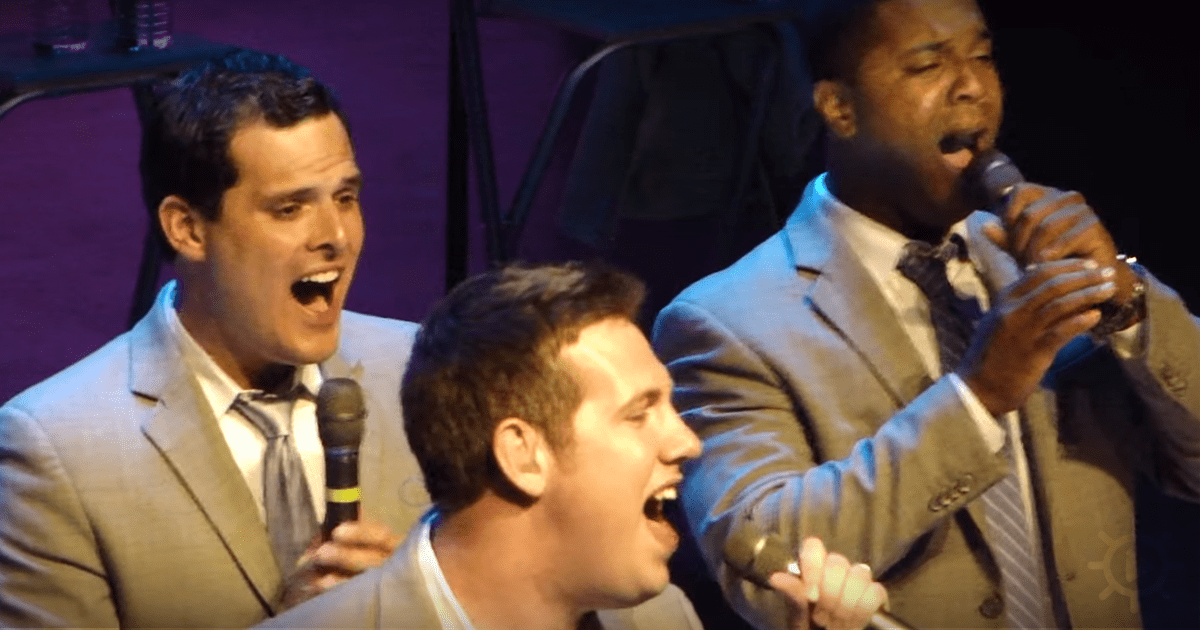 10-man-group sing this classic, Audience go wild to their dance routine ...