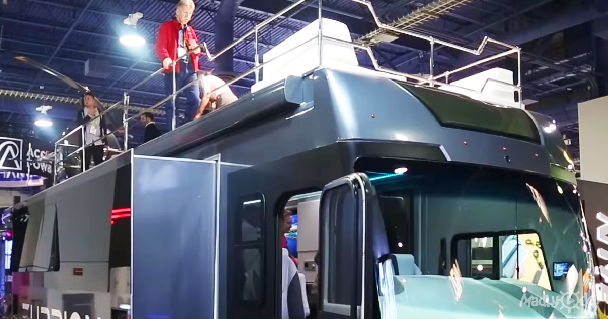 $3.5 million camper home has built-in helipad, but it’s the inside ...