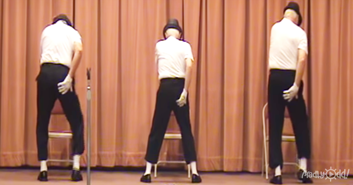 Watch when 3 elderly men stagger on the stage until the music changes ...