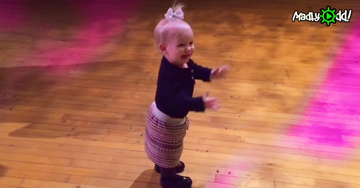 Dancing baby girl steals spotlight and hearts
