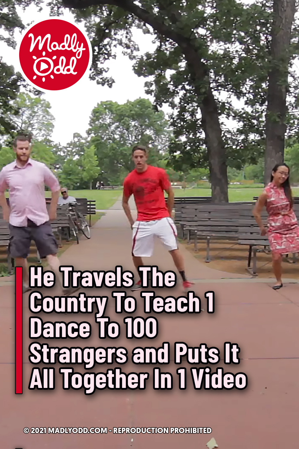 He Travels The Country To Teach 1 Dance To 100 Strangers and Puts It ...