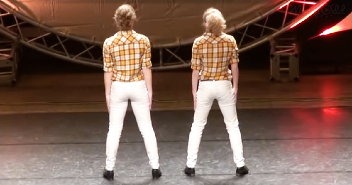 2 Girls Stand With Their Backs To The Audience — But When The Music ...