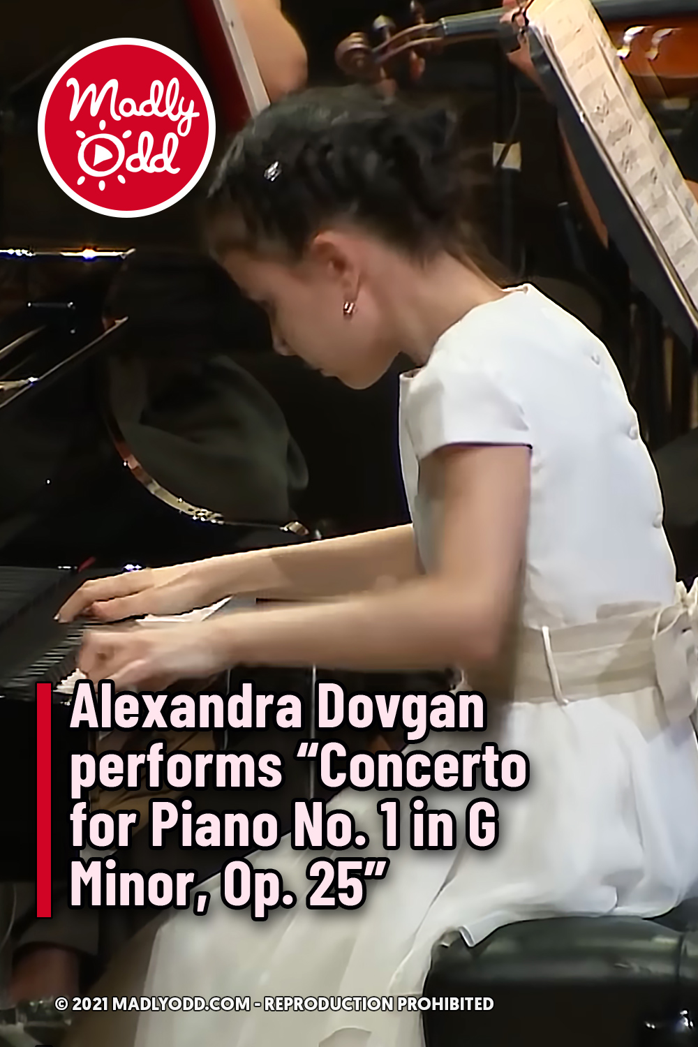 Alexandra Dovgan performs “Concerto for Piano No. 1 in G Minor, Op. 25 ...