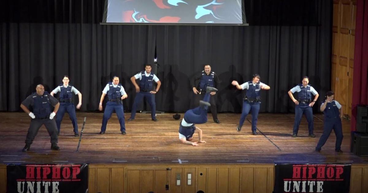 9 Cops Stand Still Onstage, Now Don’t Take Your Eyes Off Of THAT Screen ...