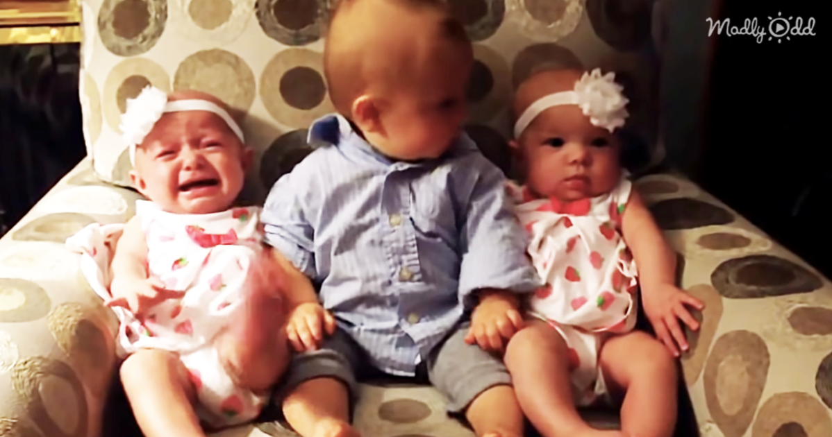 Adorably Confused Baby Meets Twins. The Look on His Face Is Priceless ...