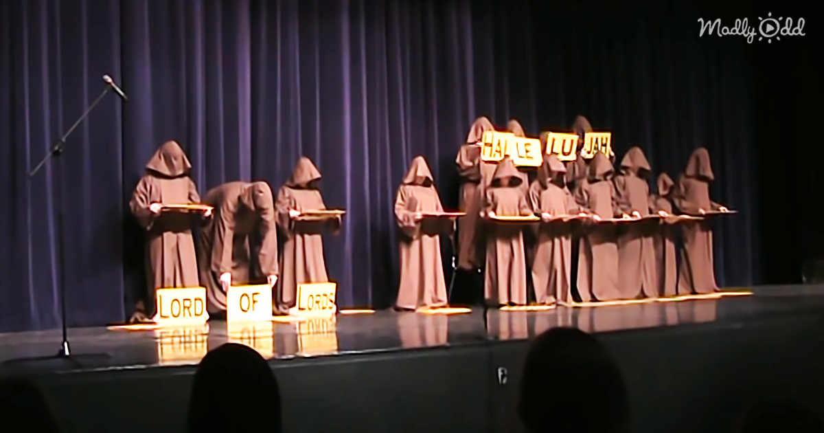 High School Students Perform ‘Hallelujah’ as Silent Monks – Hilarious