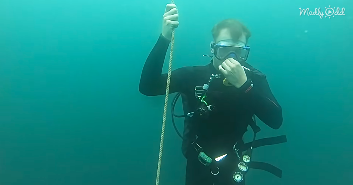 2 Guys Dive Into a Rock Quarry and Find a Sunken Boat and A Car 70 Feet ...