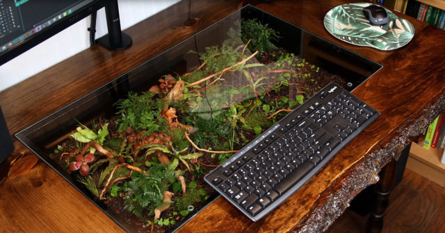 This DIY Terrarium Computer Desk Will Blow Your Mind – Madly Odd!
