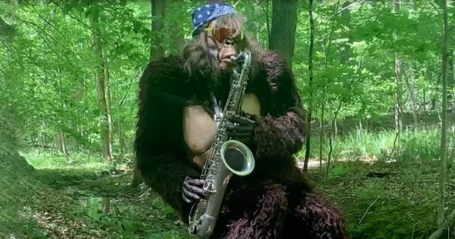 Bigfoot ‘Saxsquatch’ Plays Bill Withers Classic on Saxophone in the Woods