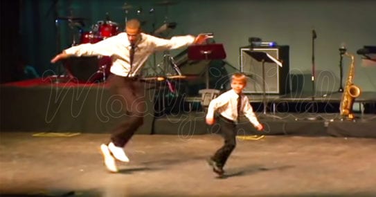 Top talent dance partners impress a crowd during the D.C. Tap festival
