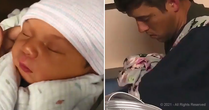 Exhausted new dad thinks he’s rocking the baby – he’s not! – Madly Odd!