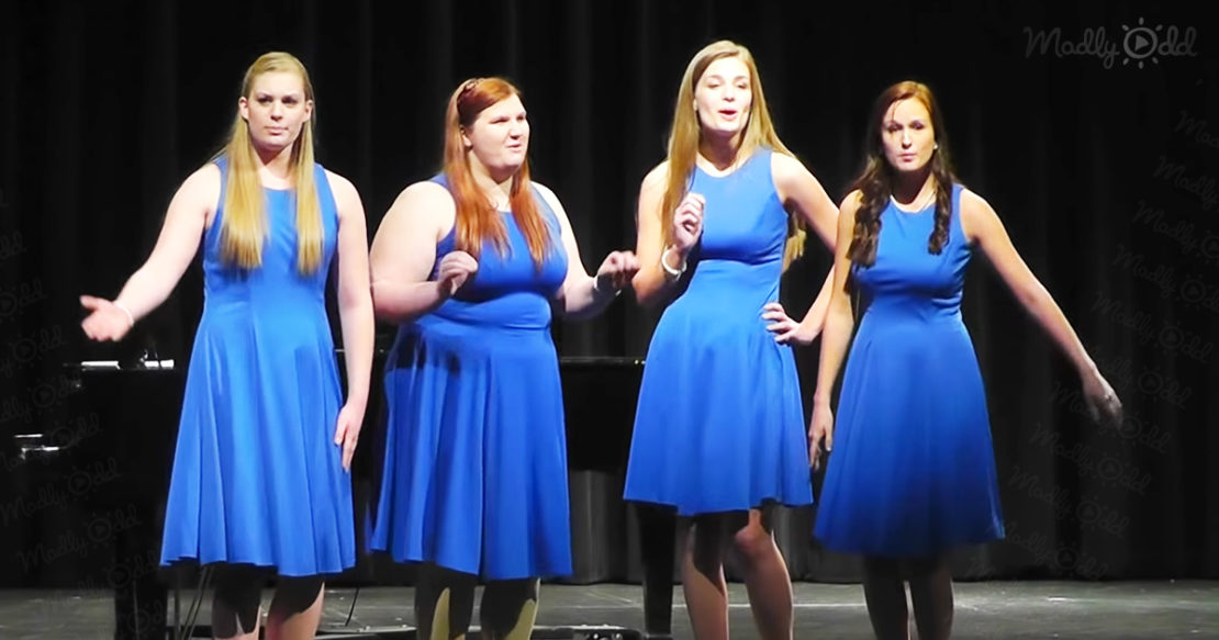 Women’s barbershop quartet beautifully sings “Mr. Sandman”