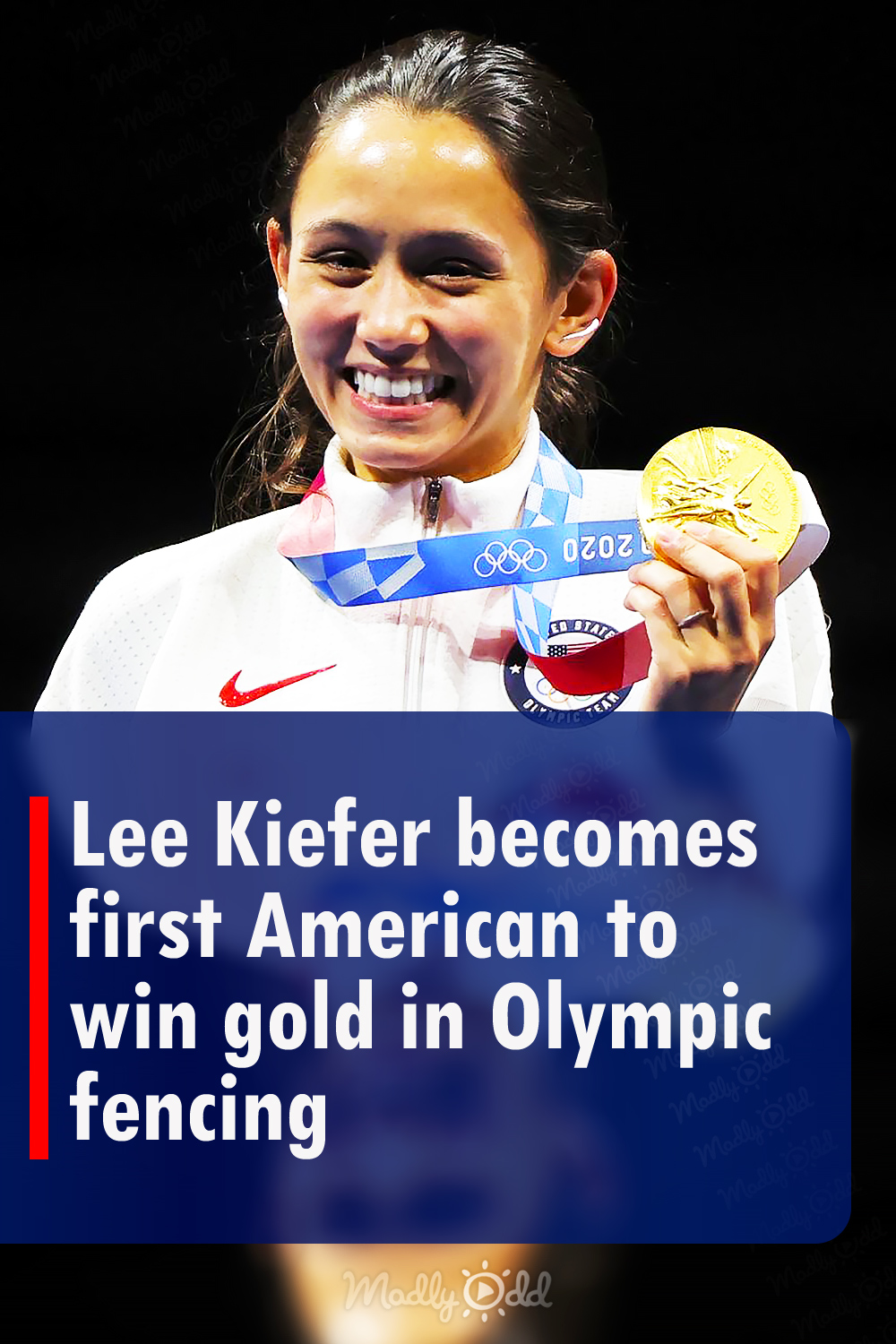Lee Kiefer becomes first American to win gold in Olympic fencing ...