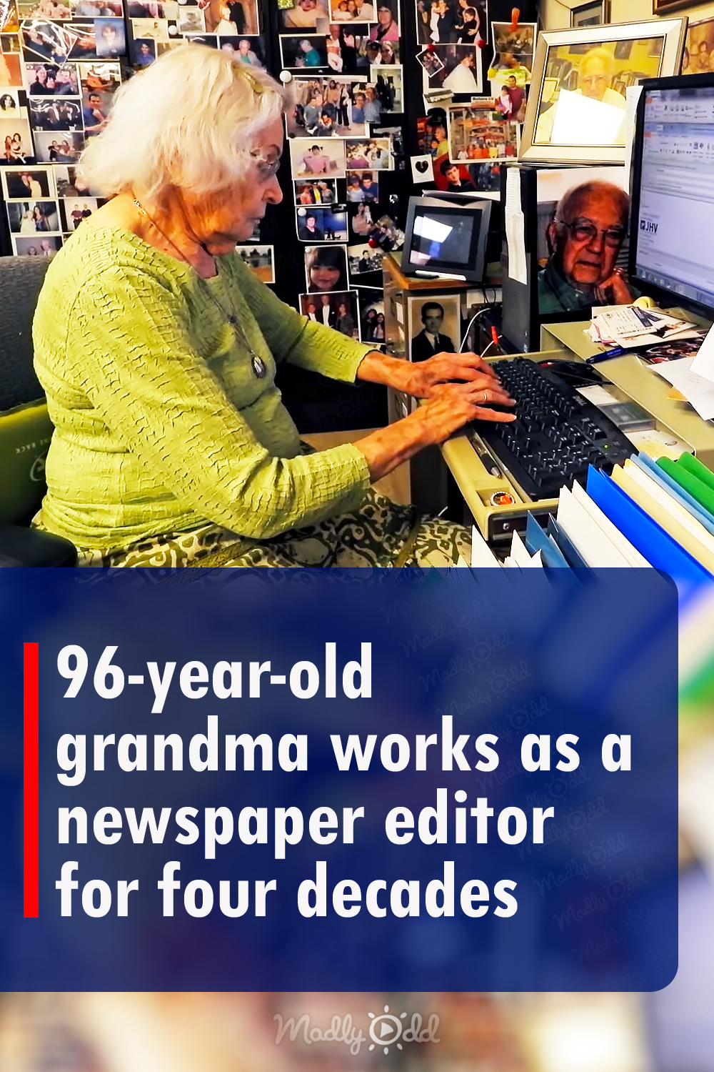 96-year-old grandma works as a newspaper editor for four decades