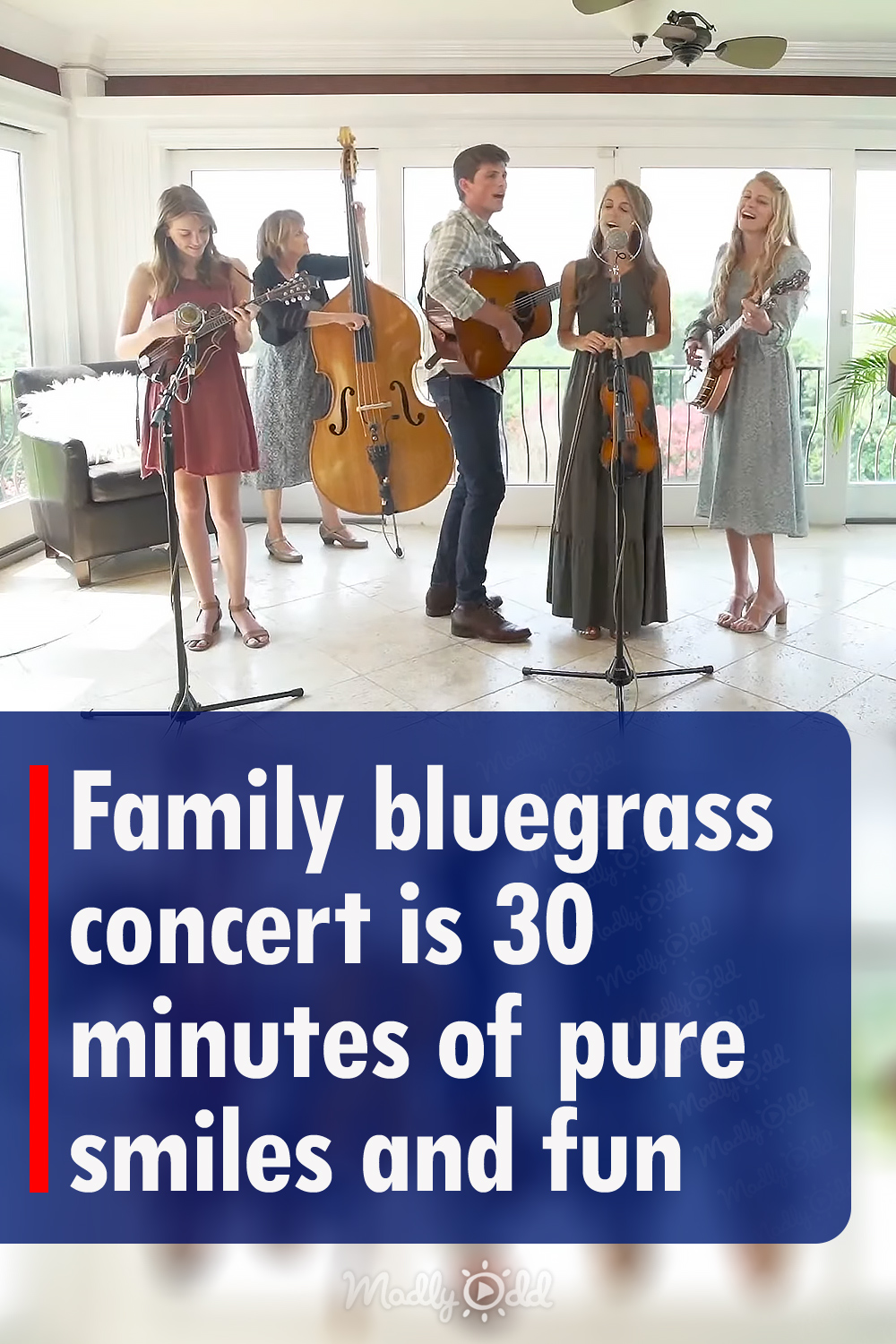 Family bluegrass concert is 30 minutes of pure smiles and fun – Madly Odd!
