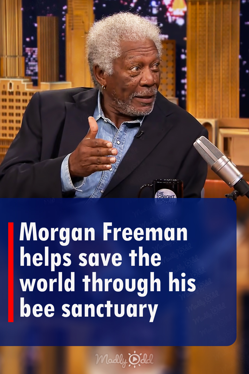 Morgan Freeman helps save the world through his bee sanctuary