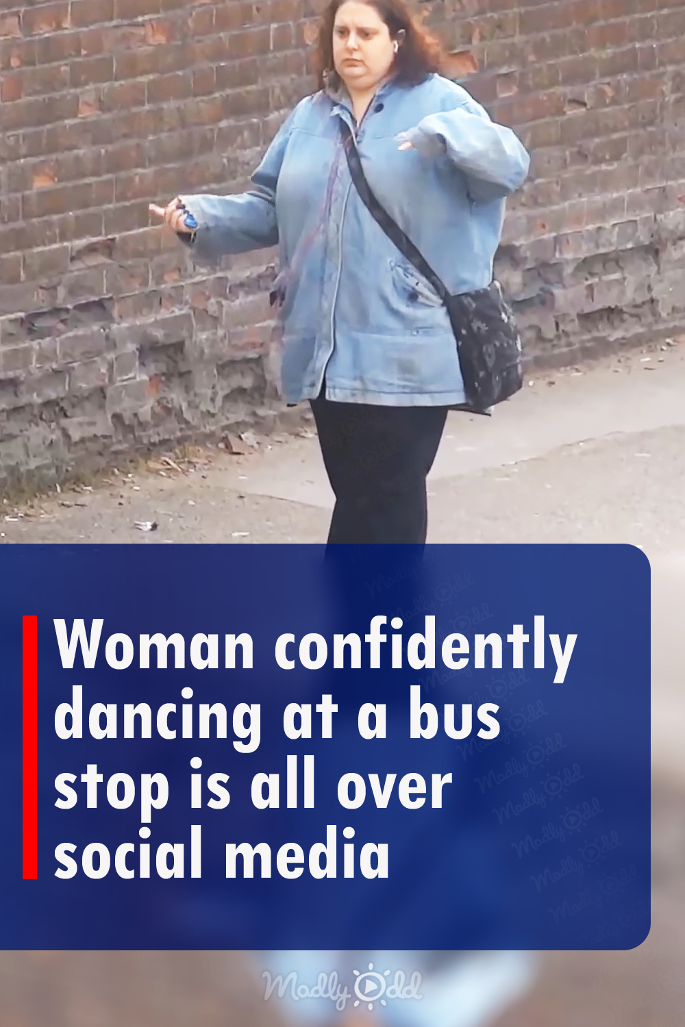 Woman confidently dancing at a bus stop is all over social media