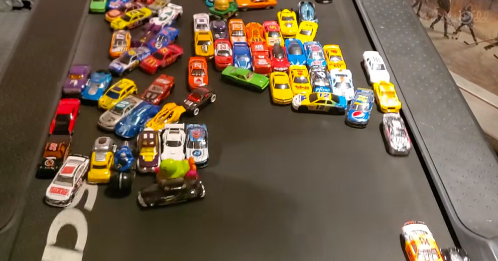 Matchbox cars ‘demolition derby’ on a treadmill is surprisingly ...