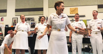 U.S. Navy singer channels Lady Gaga in show-stopping performance