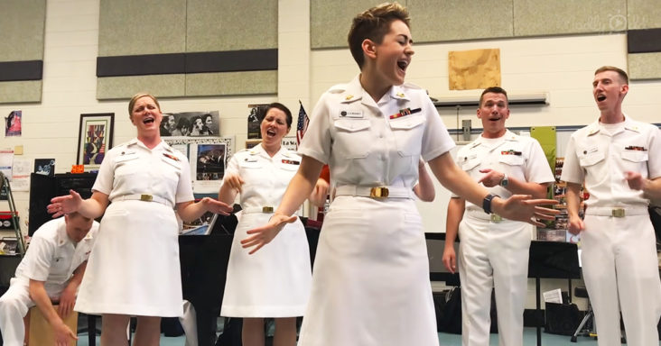 U.S. Navy singer channels Lady Gaga in show-stopping performance ...