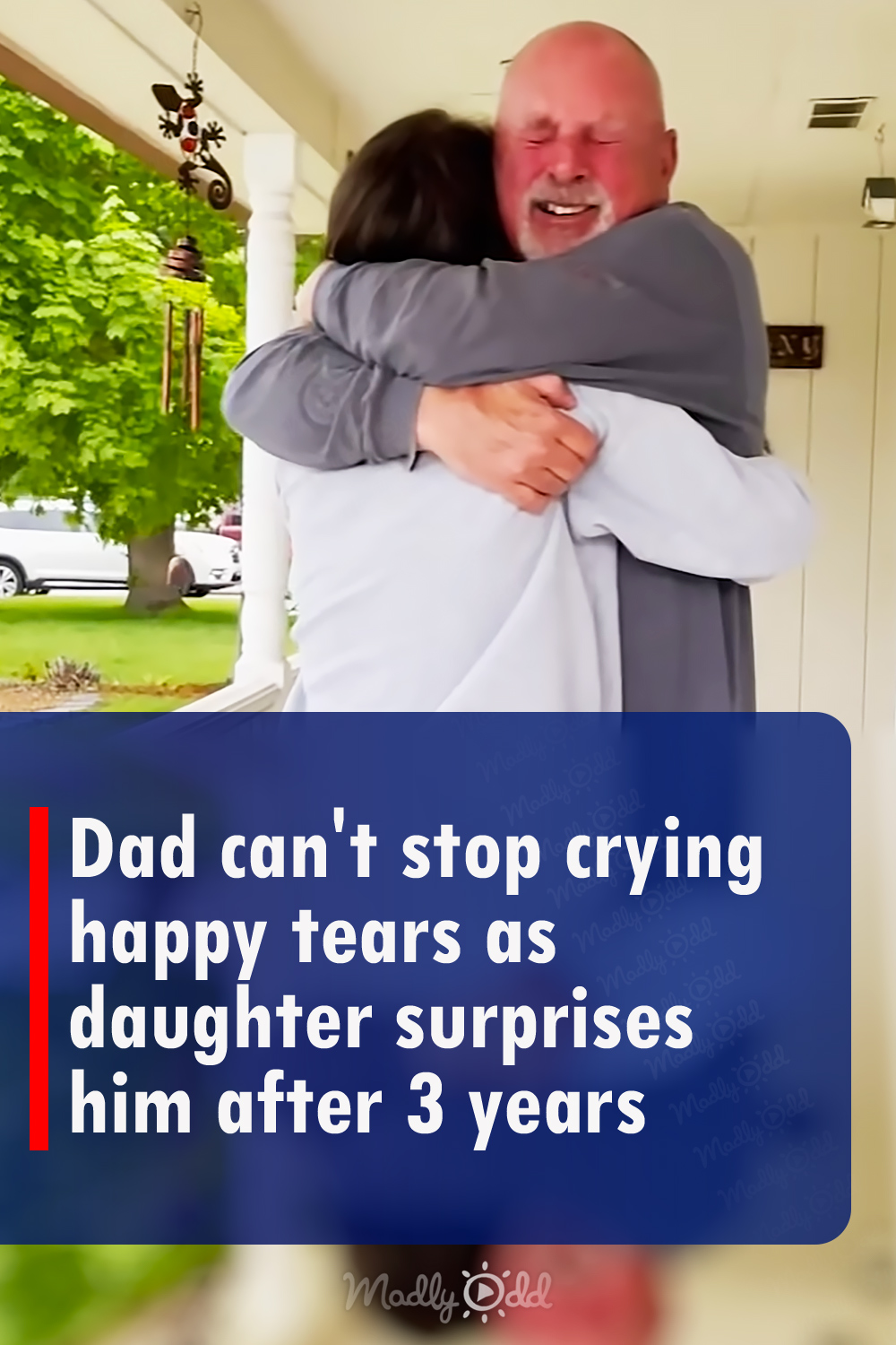 Dad can’t stop crying happy tears as daughter surprises him after 3 ...