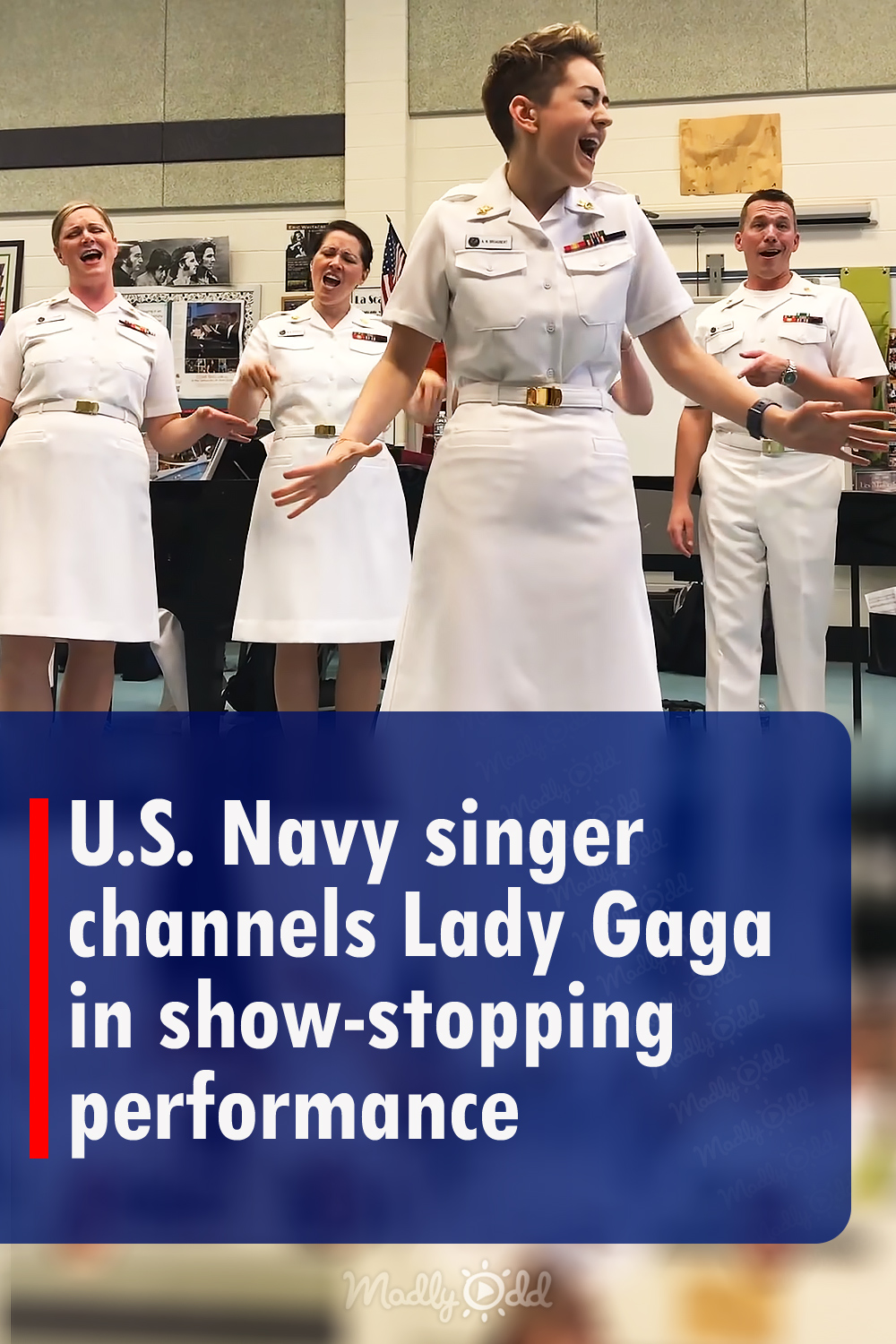 U.S. Navy singer channels Lady Gaga in show-stopping performance ...