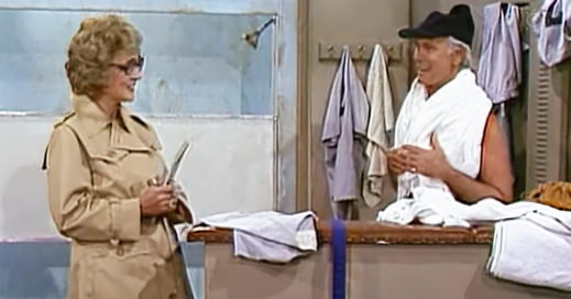 Betty White & Johnny Carson in hilarious skit, “Female Reporter in ...