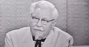 Colonel Sanders made an amusing TV appearance 1963 before fame found him