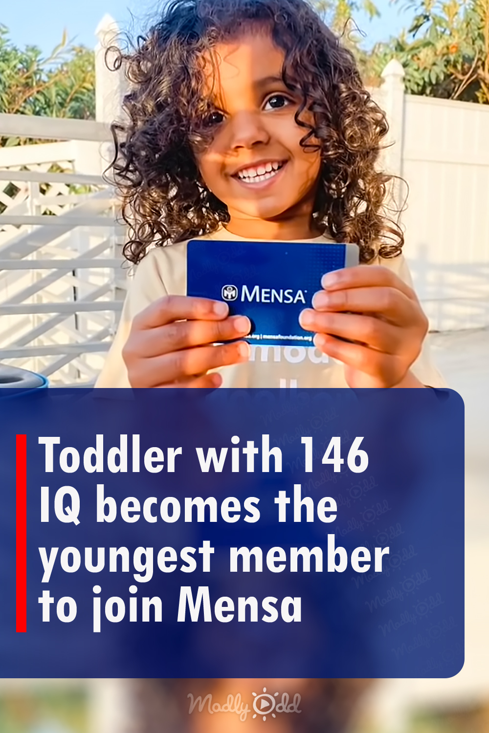 Toddler with 146 IQ becomes the youngest member to join Mensa – Madly Odd!