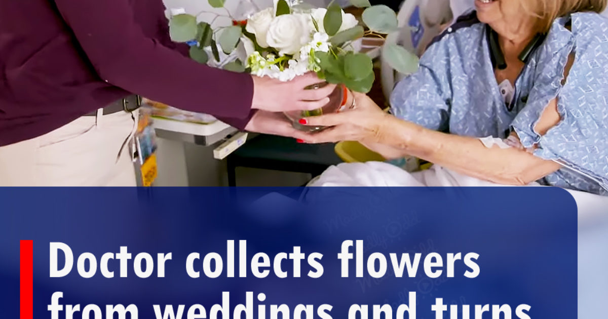 Doctor collects flowers from weddings and turns them into beautiful ...