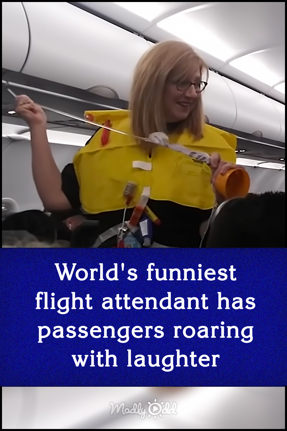 World’s funniest flight attendant has passengers roaring with laughter ...