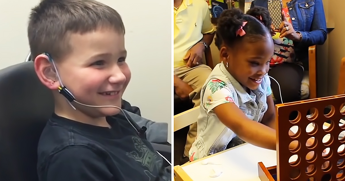 Deaf kids receive cochlear implants that help them hear their families ...