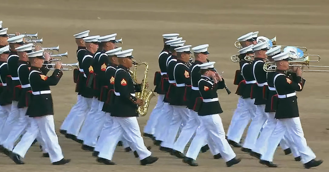 U.S. Marine Band gives superbly synchronized performance of ‘The ...