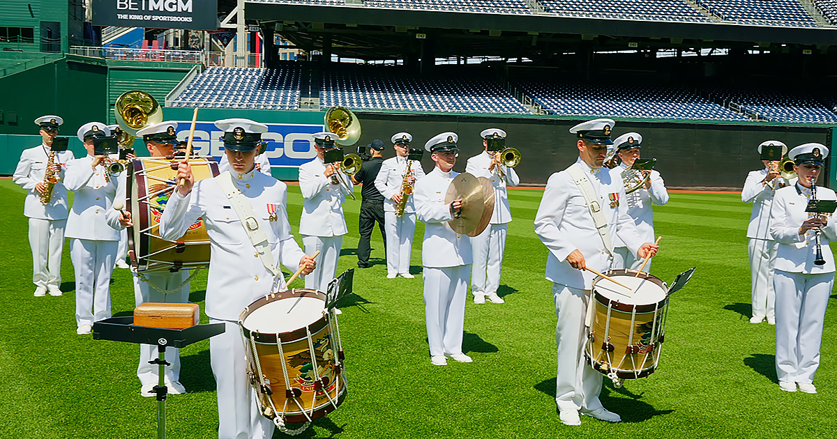 The U.S. Navy Band knocks it out of the park with ‘The National Game ...