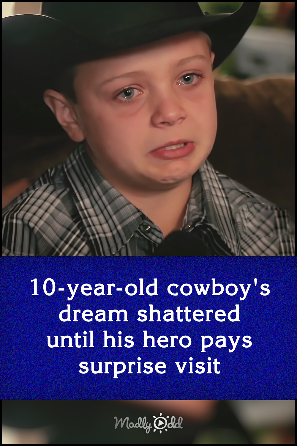 10-year-old cowboy’s dream shattered until his hero pays surprise visit ...