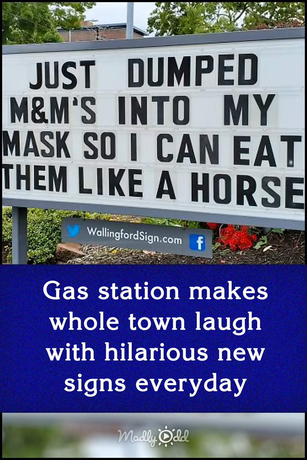 Gas station makes whole town laugh with hilarious new signs everyday ...