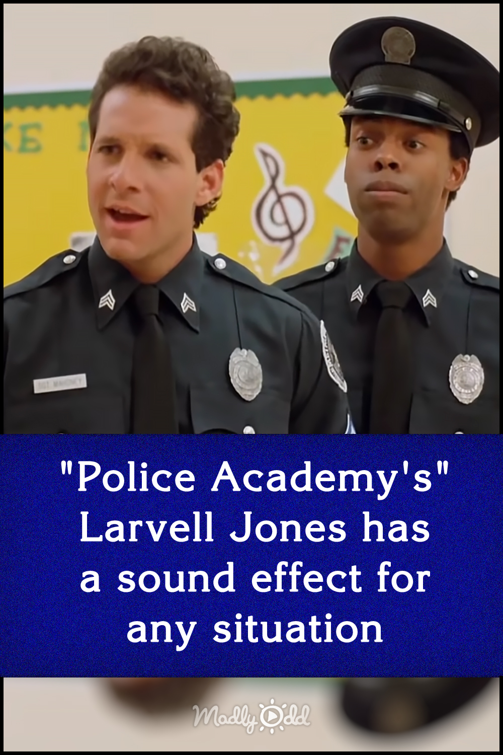 “Police Academy’s” Larvell Jones has a sound effect for any situation