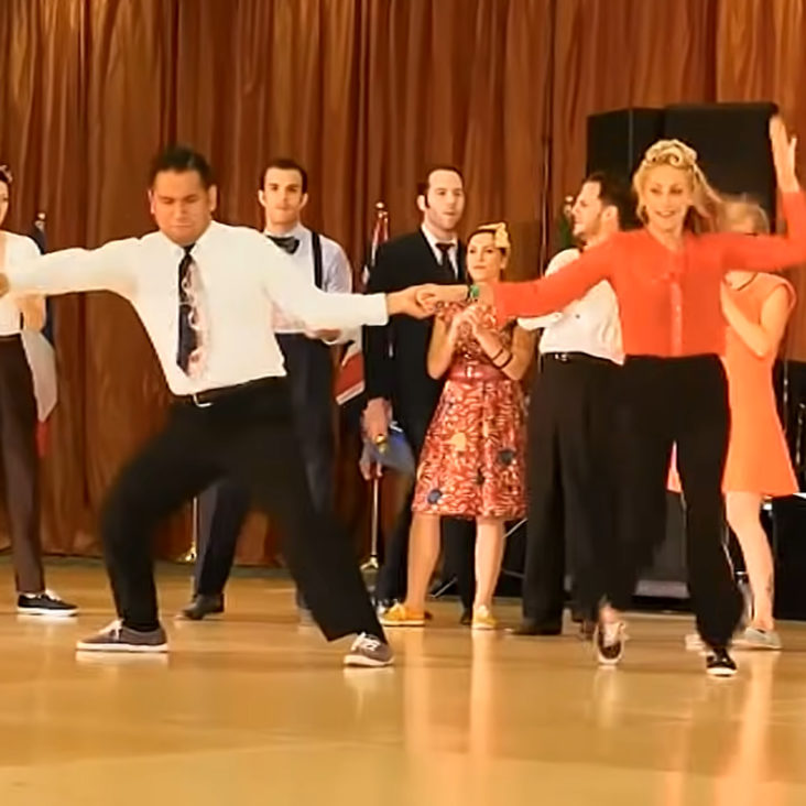 Talented couples show off jaw-dropping rockabilly skills in lively ...