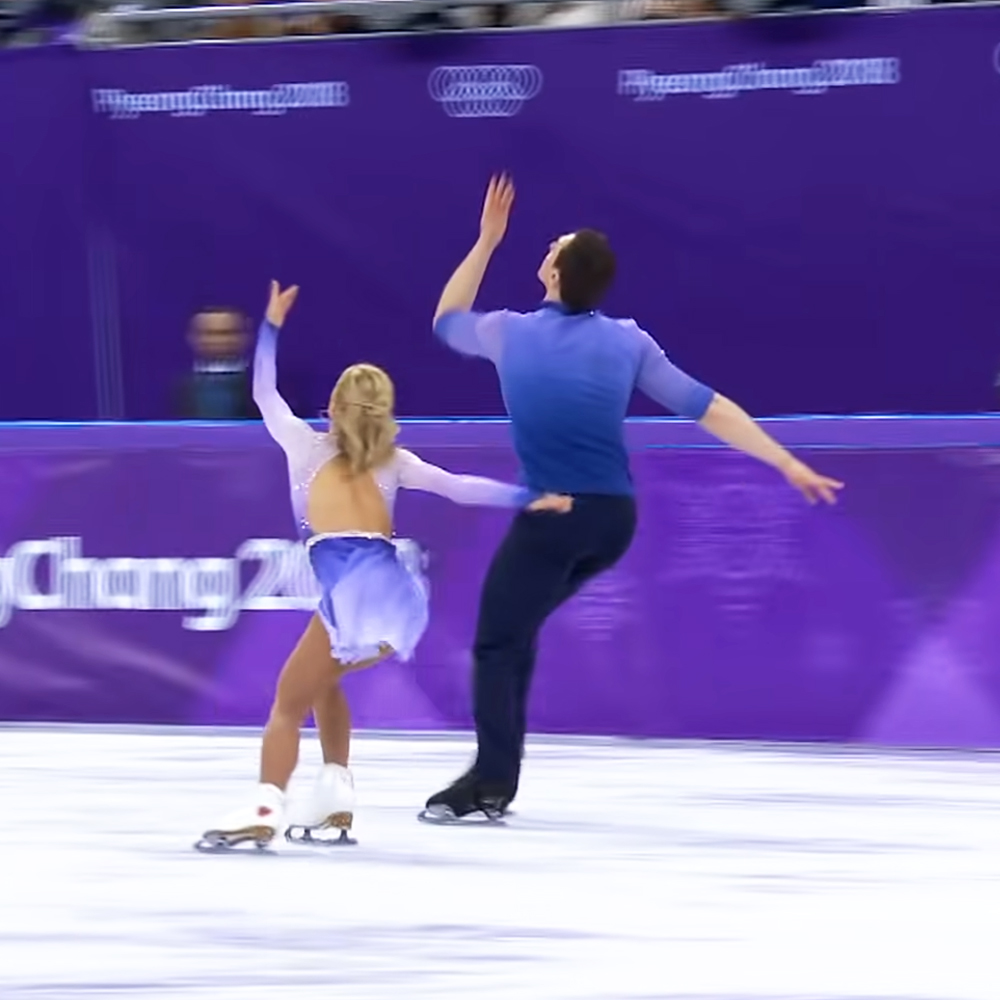 Figure skating couple performs awe-inspiring routine at Winter Games