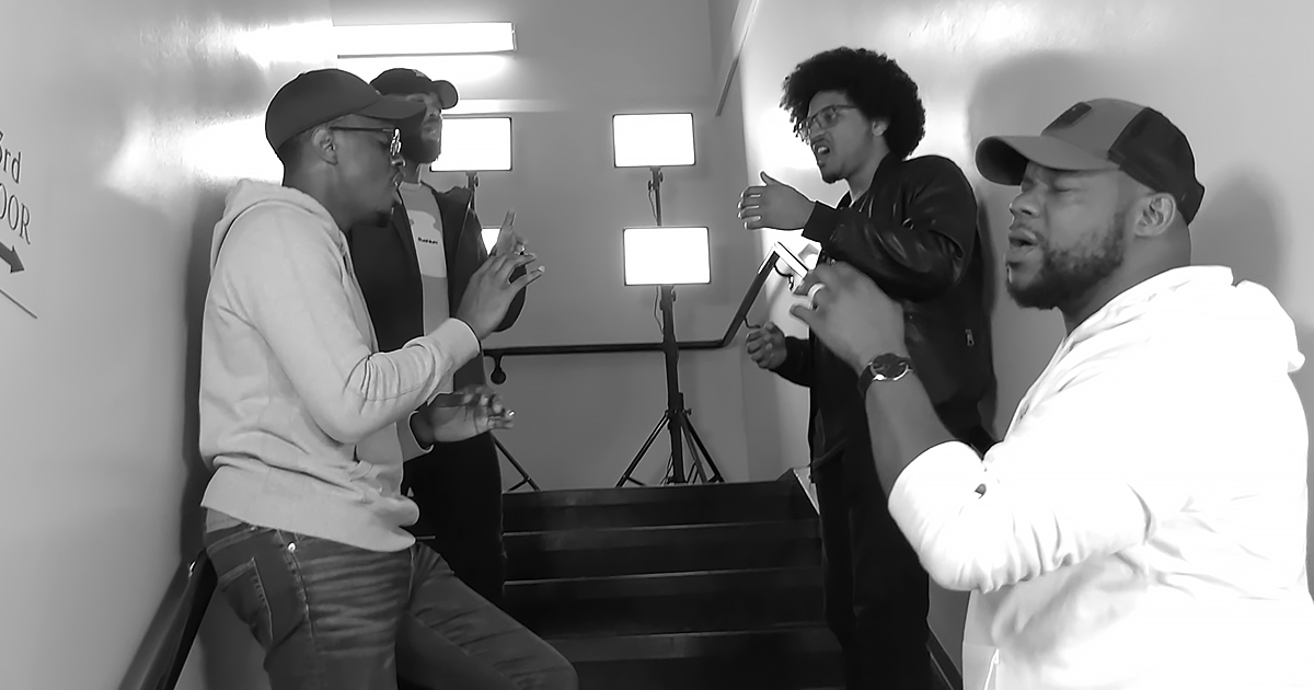 Acapella group sings ‘Ave Maria’ in a stairwell that sounds incredible