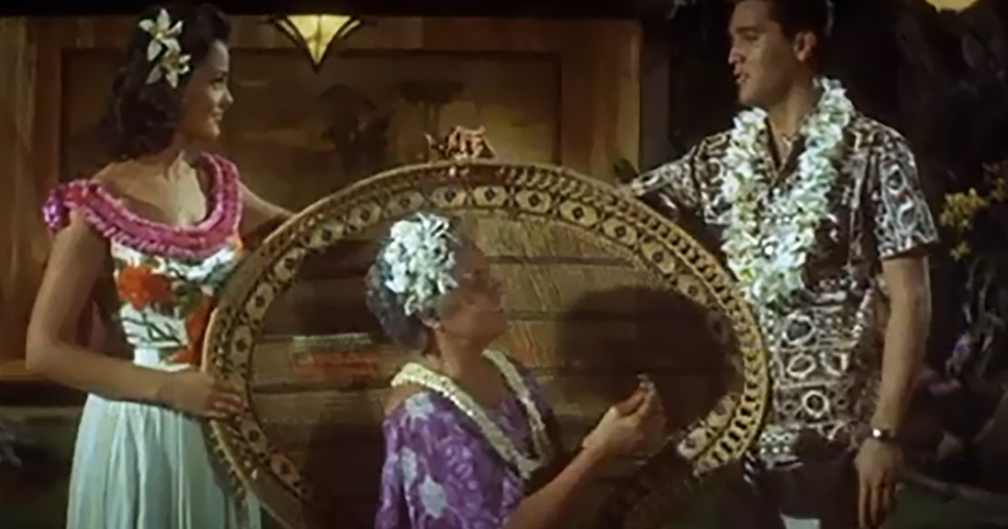 Elvis Presley in paradise featured in the movie trailer for ‘Blue Hawaii’
