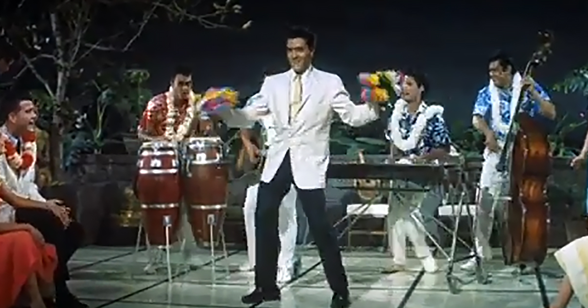 Elvis Presley in paradise featured in the movie trailer for ‘Blue Hawaii’