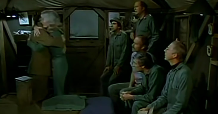 Emotional ‘MASH’ scene as the Colonel salutes his fallen friends