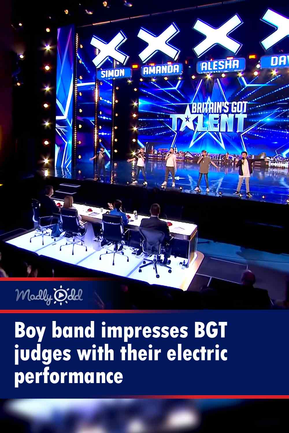Boy band impresses BGT judges with their electric performance – Madly Odd!