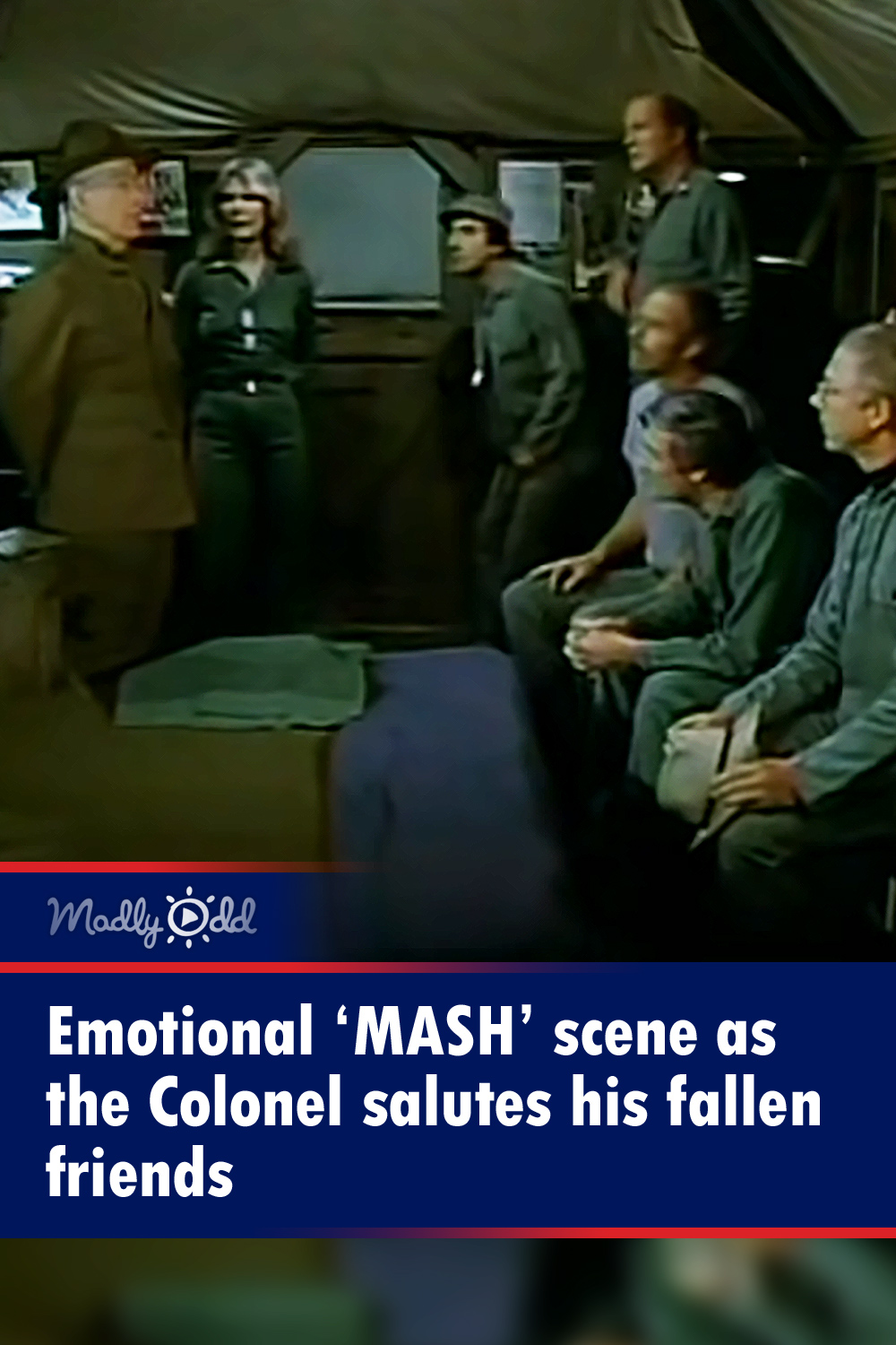 Emotional ‘MASH’ scene as the Colonel salutes his fallen friends ...