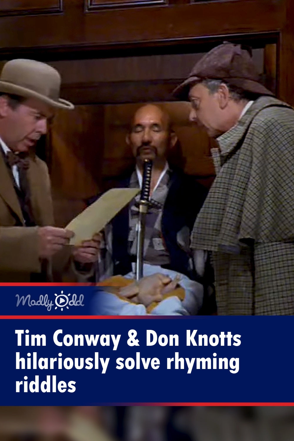 Tim Conway & Don Knotts hilariously solve rhyming riddles – Madly Odd!