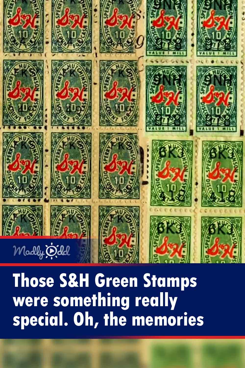 Those S&H Green Stamps were something really special. Oh, the memories ...