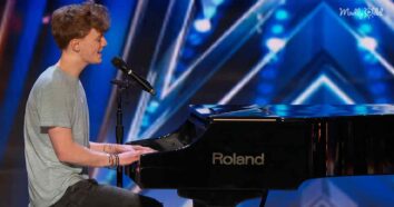 AGT judges are utterly enamored with his piano and story-telling talent