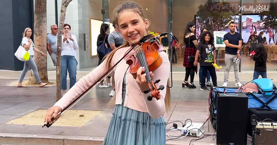 Teenage violinist from Ukraine covers ‘Hero’ by Mariah Carey – Madly Odd!