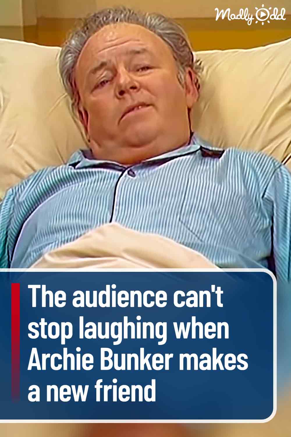 The audience can’t stop laughing when Archie Bunker makes a new friend ...